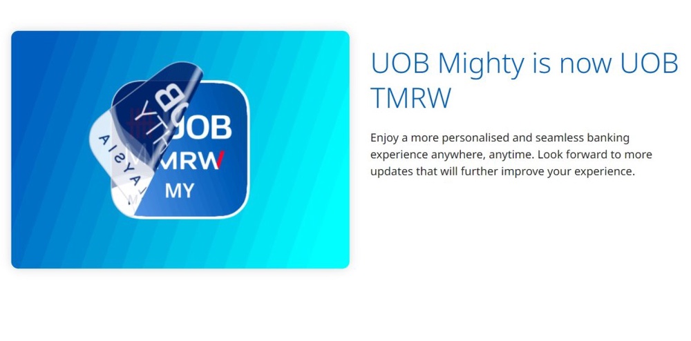 UOB Malaysia Launches Refreshed Mobile Banking App, UOB TMRW