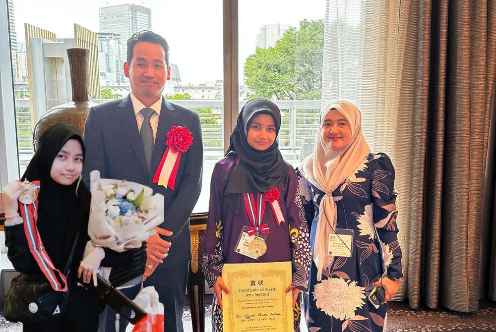 Lukisan pelajar Malaysia raih pingat emas, sijil merit di IFAC-Japan