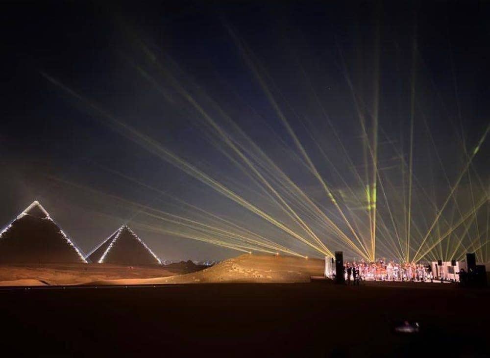 Dior holds first-ever fashion show at Giza Pyramids in Egypt