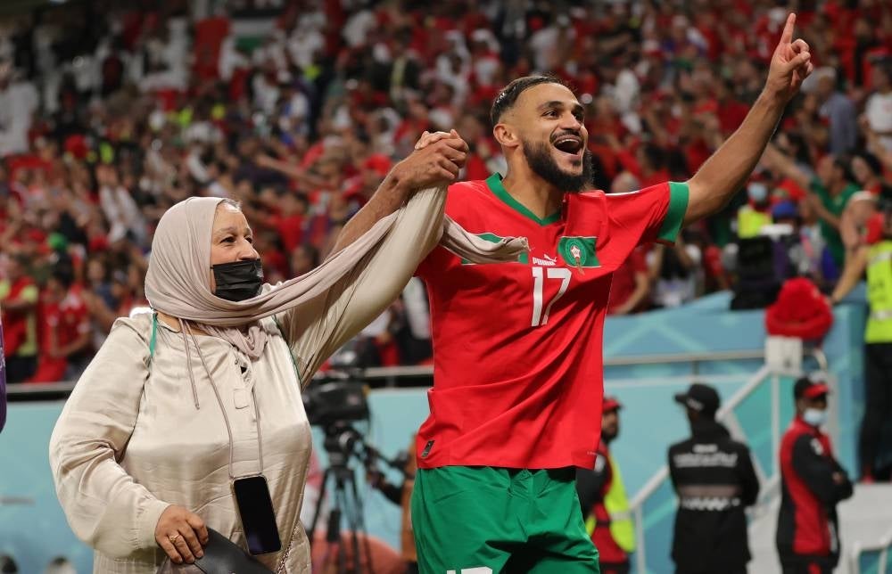 Moroccan footballers' love for football and their moms
