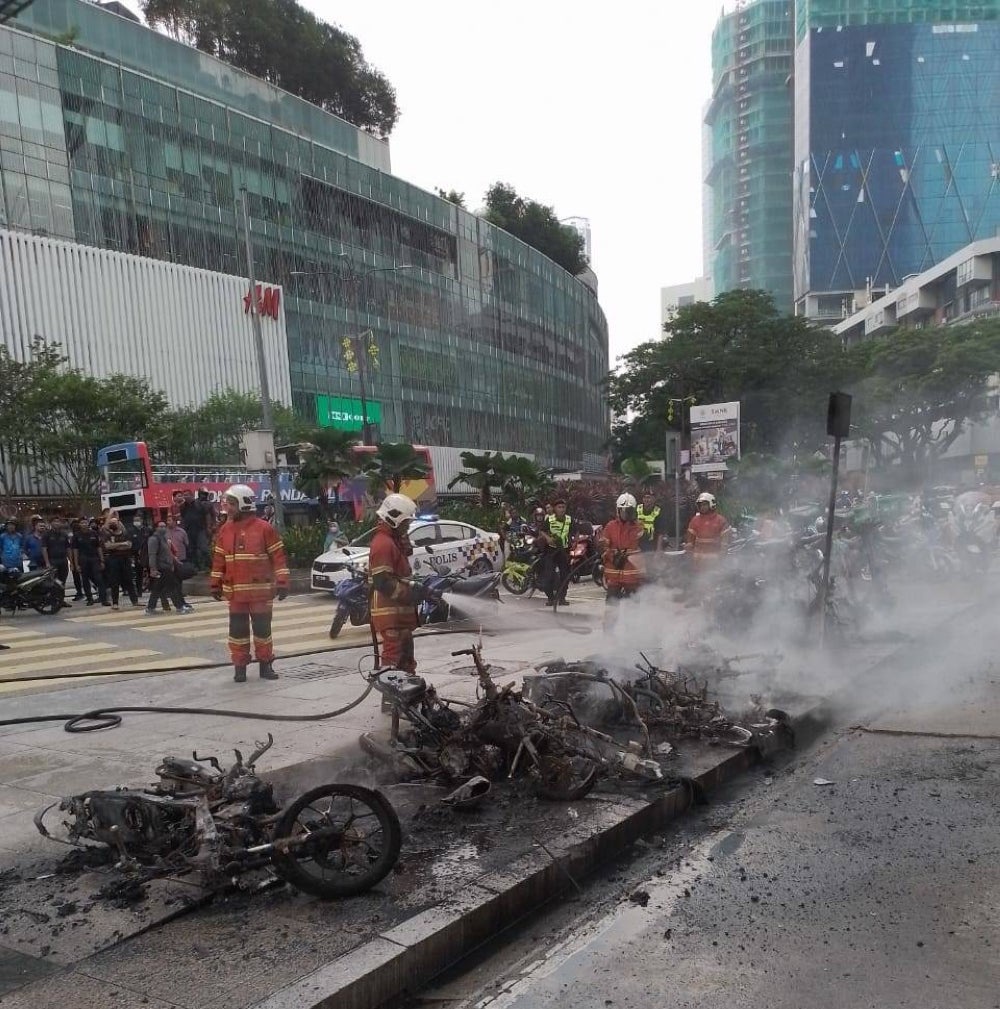 Nine motorcycles, four electric scooters destroyed in fire outside ...