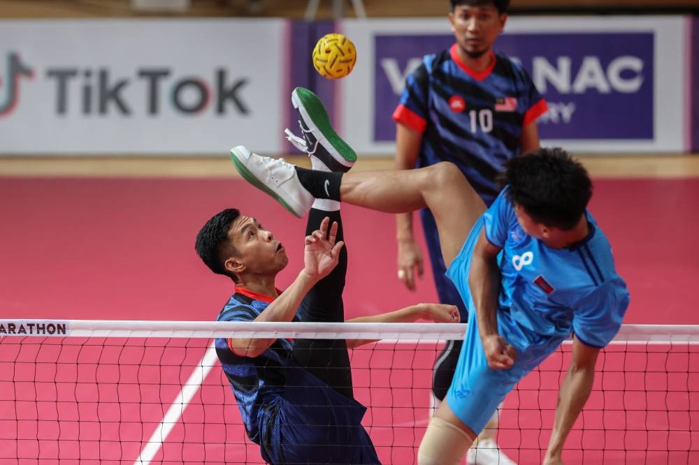 Its silver for Malaysia sepak takraw men's team