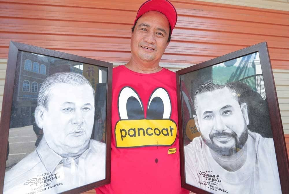 Artist completes portrait of Sultan of Johor, TMJ in two days