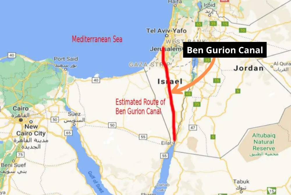 What is Israel's Ben Gurion canal plan and why Gaza matters