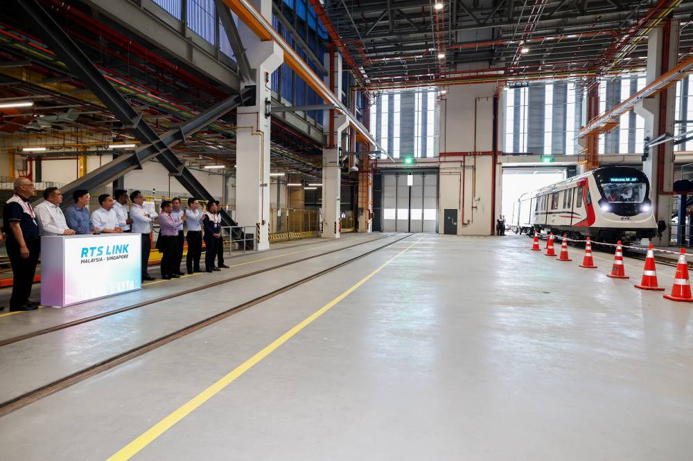 Malaysia, Singapore unveil first driverless train set for RTS link