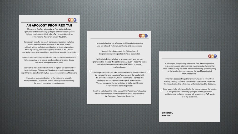 FMT journalist Rex Tan issues apology over controversial question at ...