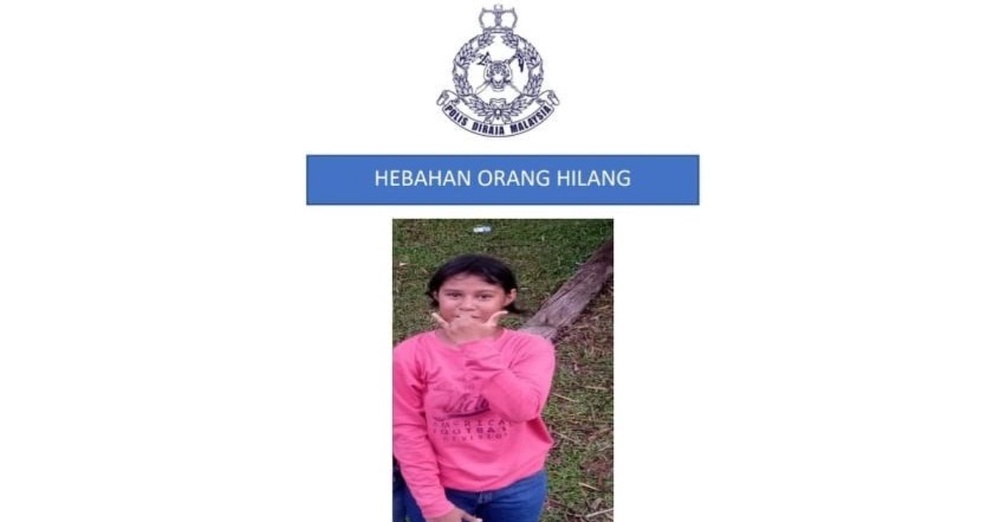 Polis Minta Bantuan Kesan Remaja Perempuan Hilang