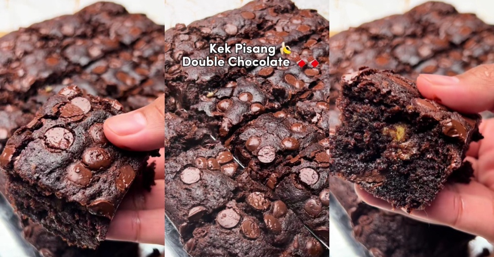 Mudah Je, Ini Resipi Kek Pisang “Double Chocolate” Yang Memikat Selera