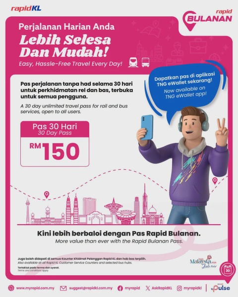Jangan Keliru, Ini Beza My50 & Pas Rapid KL Bulanan RM150 - Newswav