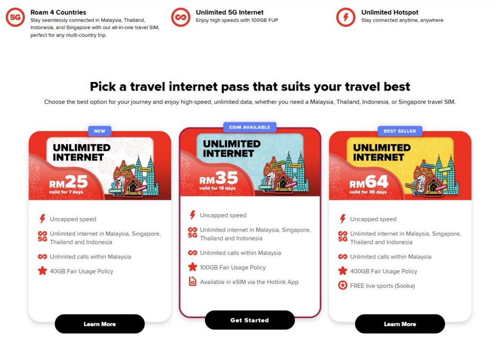 Hotlink 5G Travel SIM offers 7-day “unlimited” internet in 4 countries ...