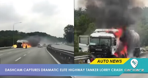 Viral Dashcam Footage Captures Dramatic ELITE Highway Tanker Lorry Crash