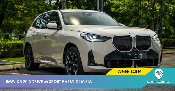 BMW X3 20 xDrive M Sport Kini Rasmi Di Malaysia – CKD, Dari RM349,000