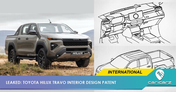 Next-Gen Toyota Hilux Travo Interior Design Patent Leaks Online