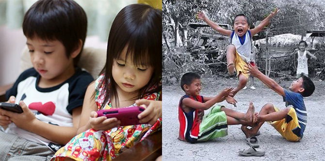 Kanak-Kanak Zaman Moden Lebih Gemar Main Telefon Berbanding Keluar ...
