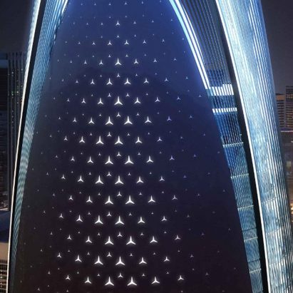 Dezeen Agenda features Mercedes-Benz's first residential skyscraper