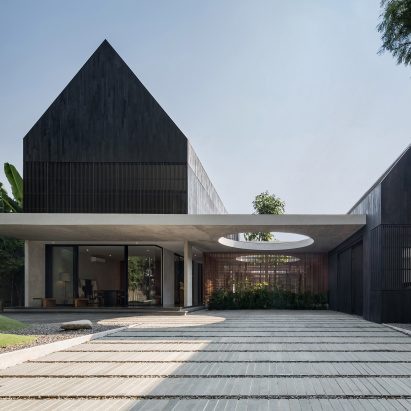 Halo-shaped skylights illuminate Indonesian home by Tamara Wibowo ...