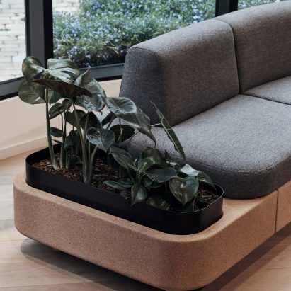 Isomi "challenges norms" of sofa design with cork and latex Tejo