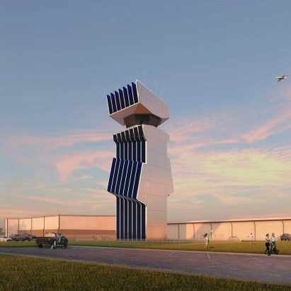 Marlon Blackwell Architects unveils "sentinel" design for air traffic ...