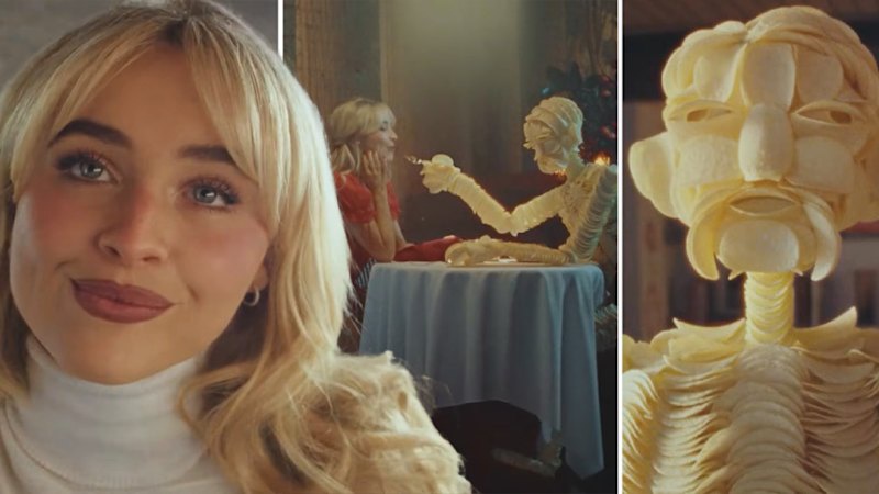 Sabrina Carpenter teams up with Pringles for Super Bowl ad
