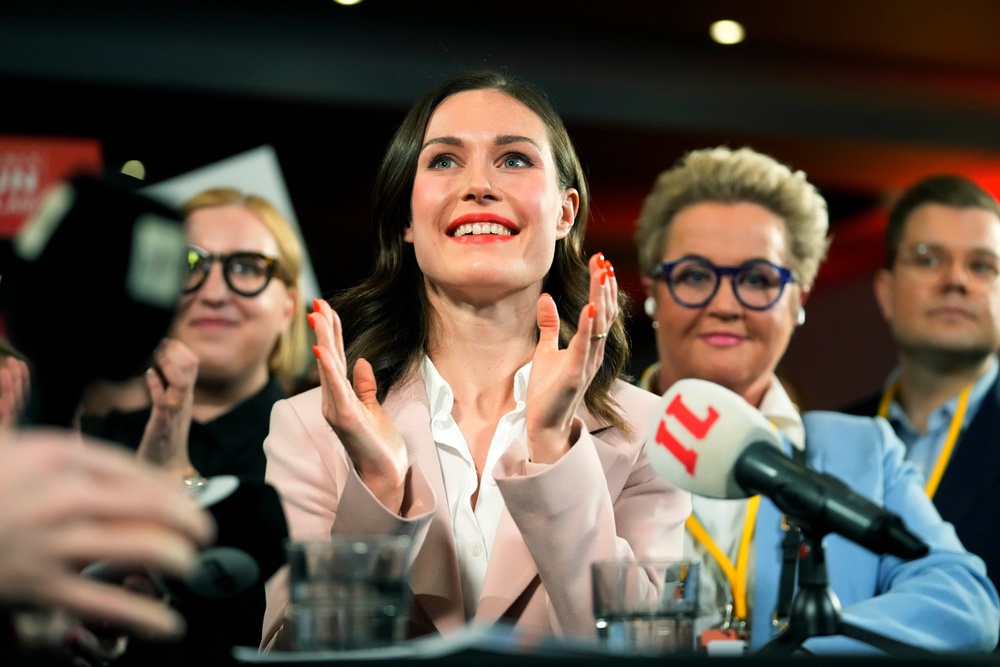 Former Finnish prime minister Sanna Marin, who was one of Europe's ...