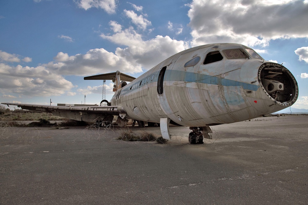 Inside abandoned airport untouched for 50 years with rotting plane ...