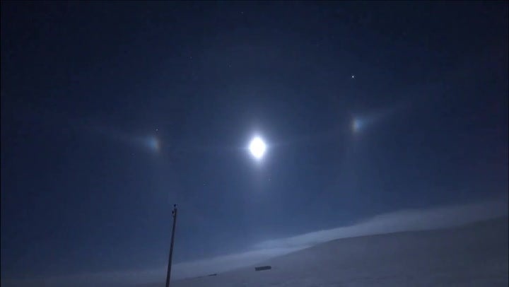 Ultra-rare ‘moon halo’ captured on camera in frozen Inner Mongolia ...