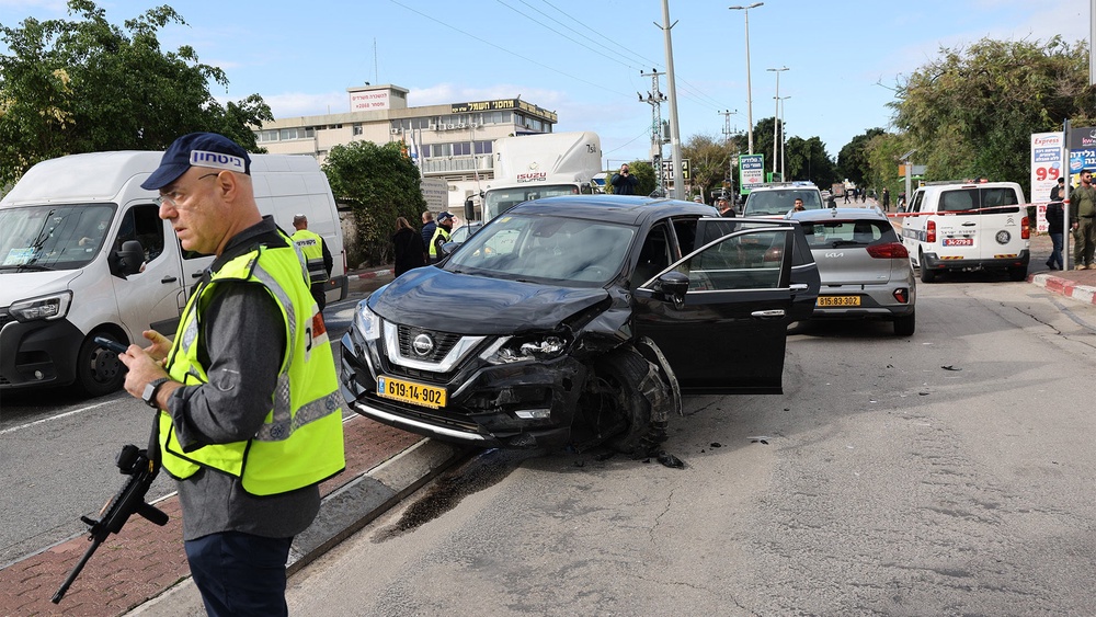 Watch live: Raanana car-ramming attack scene as Israeli emergency ...