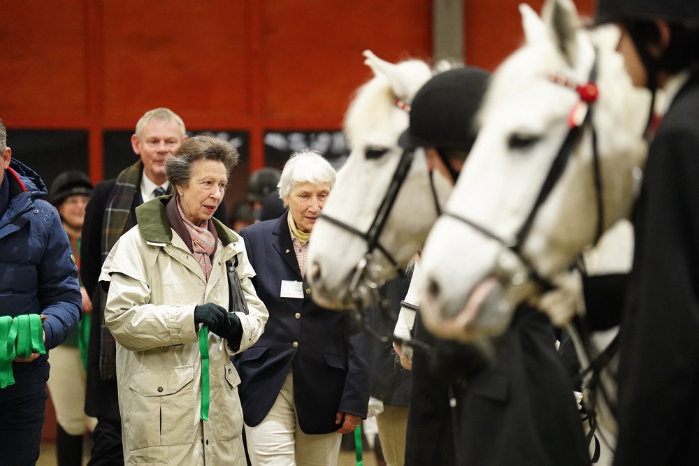 Anne receives words of support for King and Kate during pony centre visit