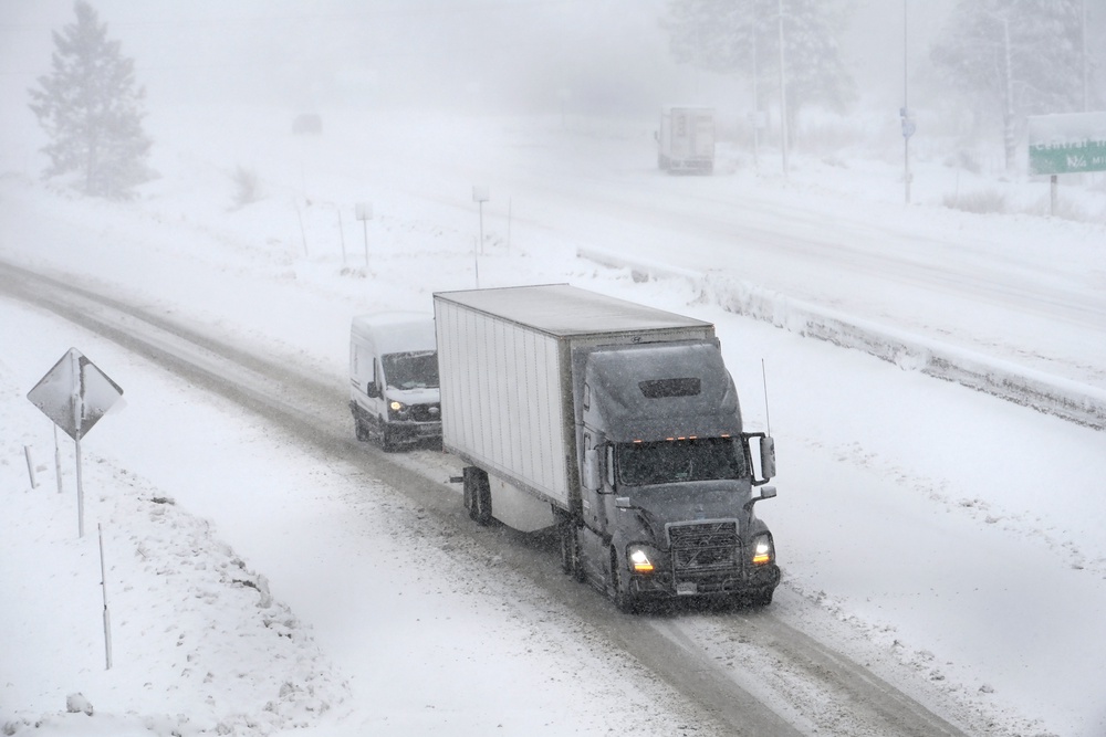 Watch: Northern California blizzard brings 10ft of snow and 100mph winds