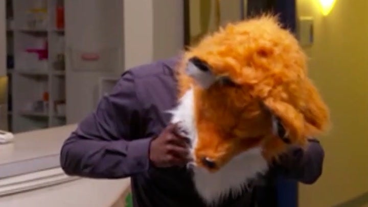 Good Morning Britain presenter gets stuck in fox mask as Kate Garraway ...