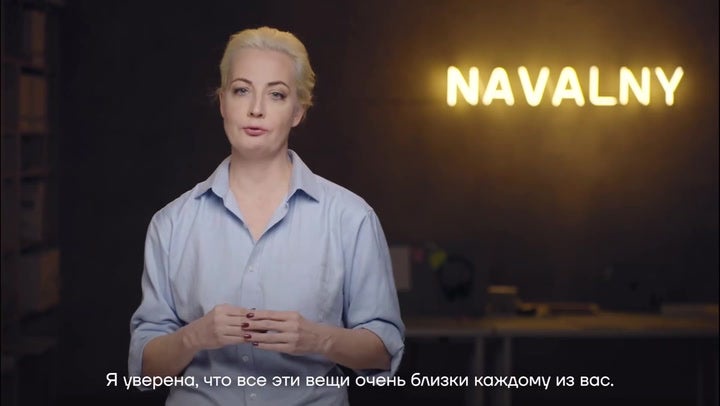 Alexei Navalny’s wife issues defiant Russia election message to Putin at Hungarian rally