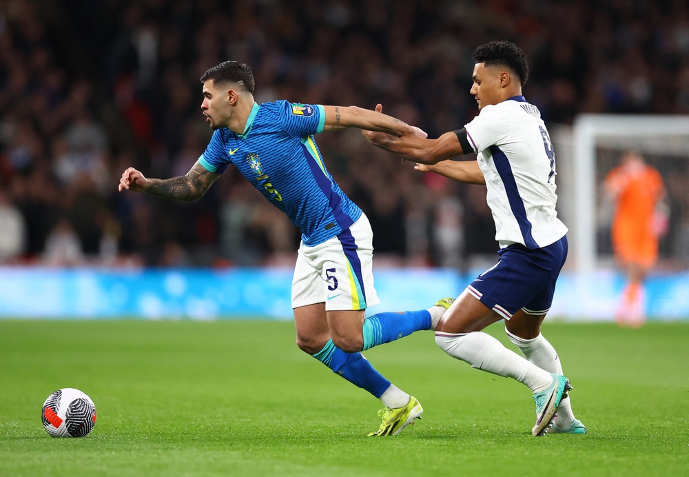 England vs Brazil LIVE: Latest score and goal updates as Anthony Gordon ...