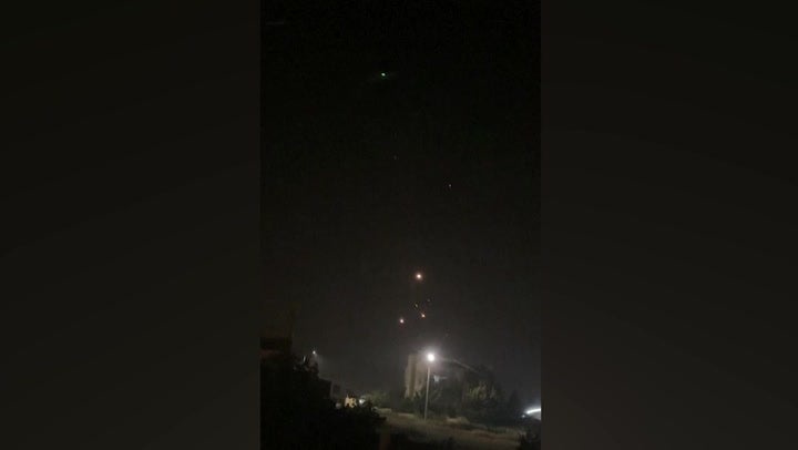 Watch: Explosions light up Amman sky as Iran launches dozens of ...