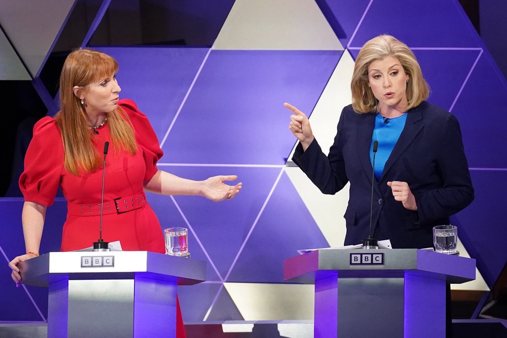 BBC election debate - live: Penny Mordaunt and Angela Rayner in fiery ...