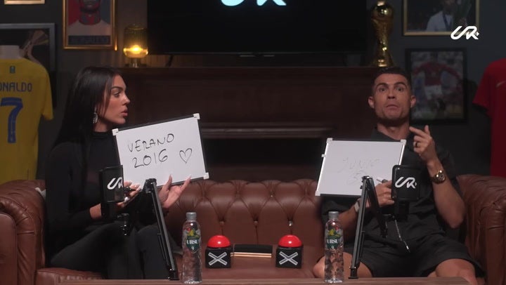 Cristiano Ronaldo and wife Georgina Rodriguez argue as they play ...