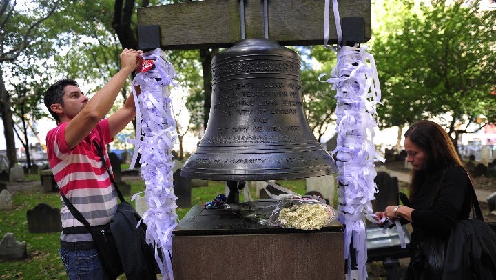 Watch: Bell of Hope marks exact moment first plane hit World Trade ...