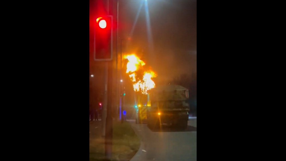 Huge electricity substation fire prompts evacuations as thousands left ...