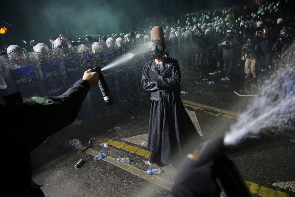 AP PHOTOS: Thousands take to the streets in Turkey in a week of protests