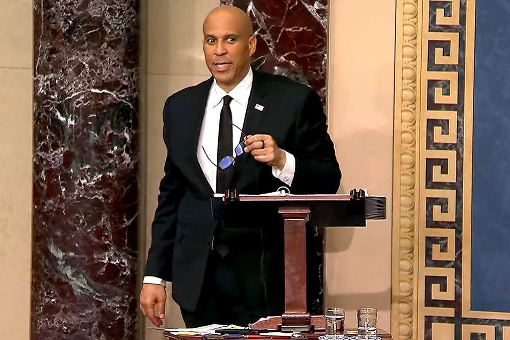 Cory Booker breaks record for longest ever Senate speech as he calls ...