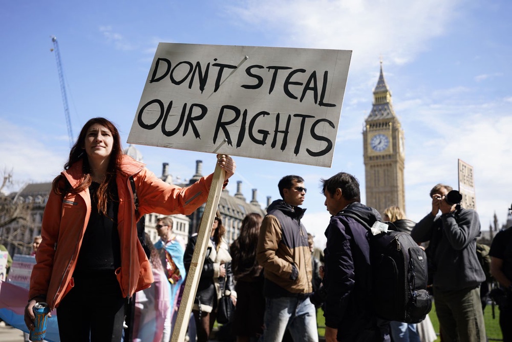 Trans rights groups lead ’emergency’ protest over landmark gender court ...
