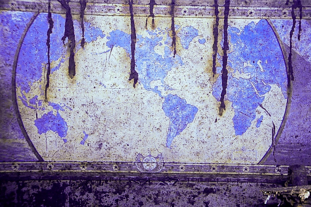 Massive mural found intact on World War II ship that sank in 1942