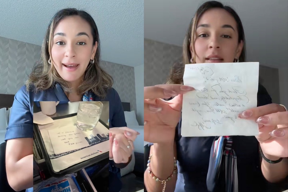 Flight attendant shows off handwritten note from Meghan Markle after ...