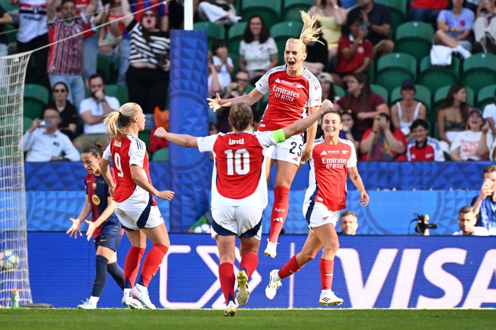 Arsenal win Women’s Champions League as Stina Blackstenius goal downs ...