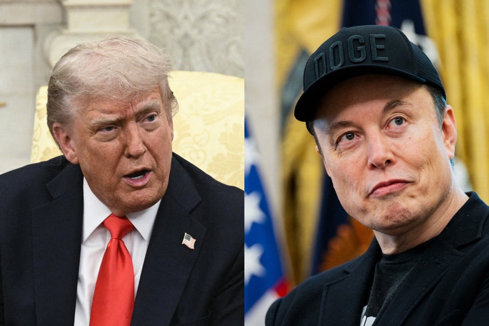 Musk endorses Trump impeachment push as president and Tesla CEO’s fight ...