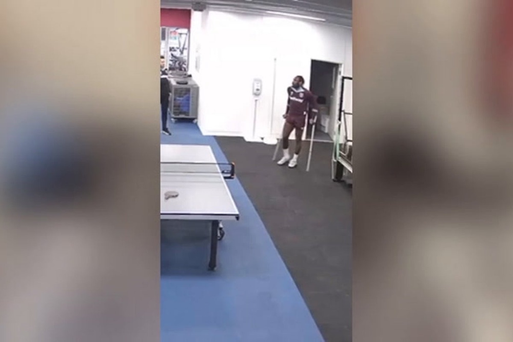West Ham footballer Michail Antonio shares footage of himself learning ...