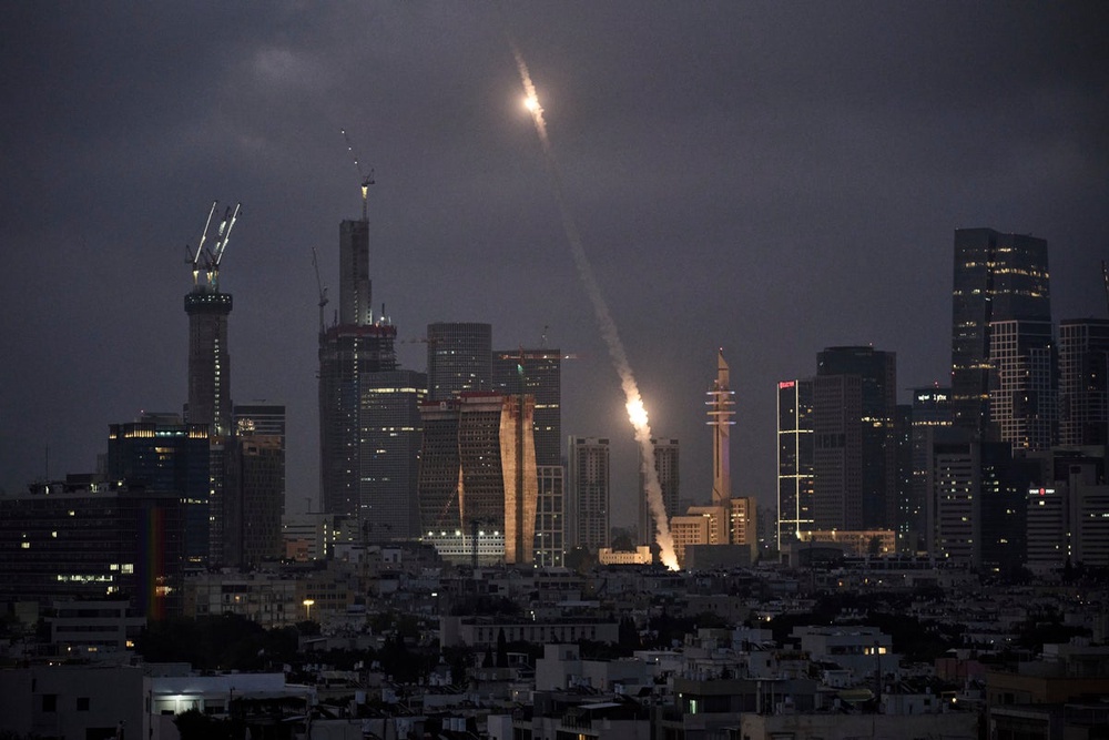 Watch: Explosions boom in Tel Aviv as new wave of missiles launched ...