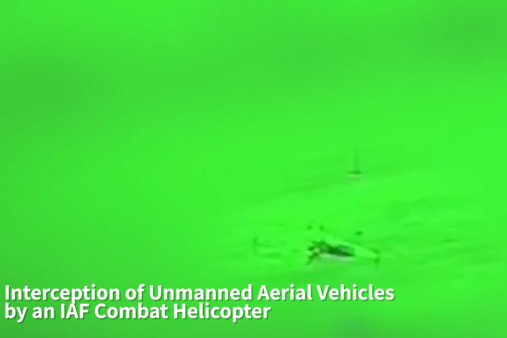 Watch: IDF release footage of Iranian drones being intercepted during ...