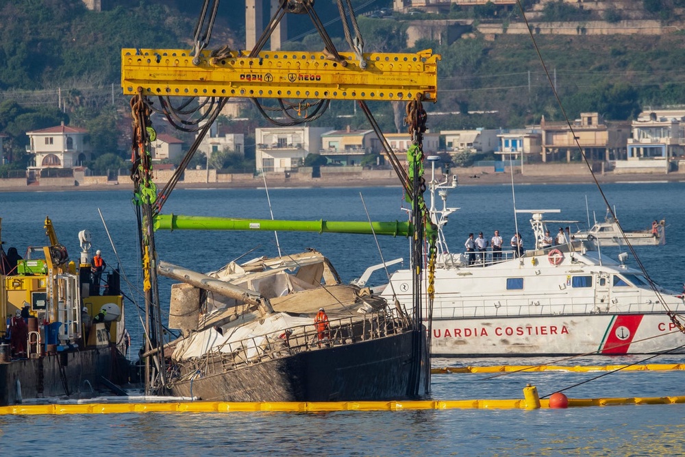 Bayesian: British tycoon Mike Lynch’s superyacht seen on surface for ...