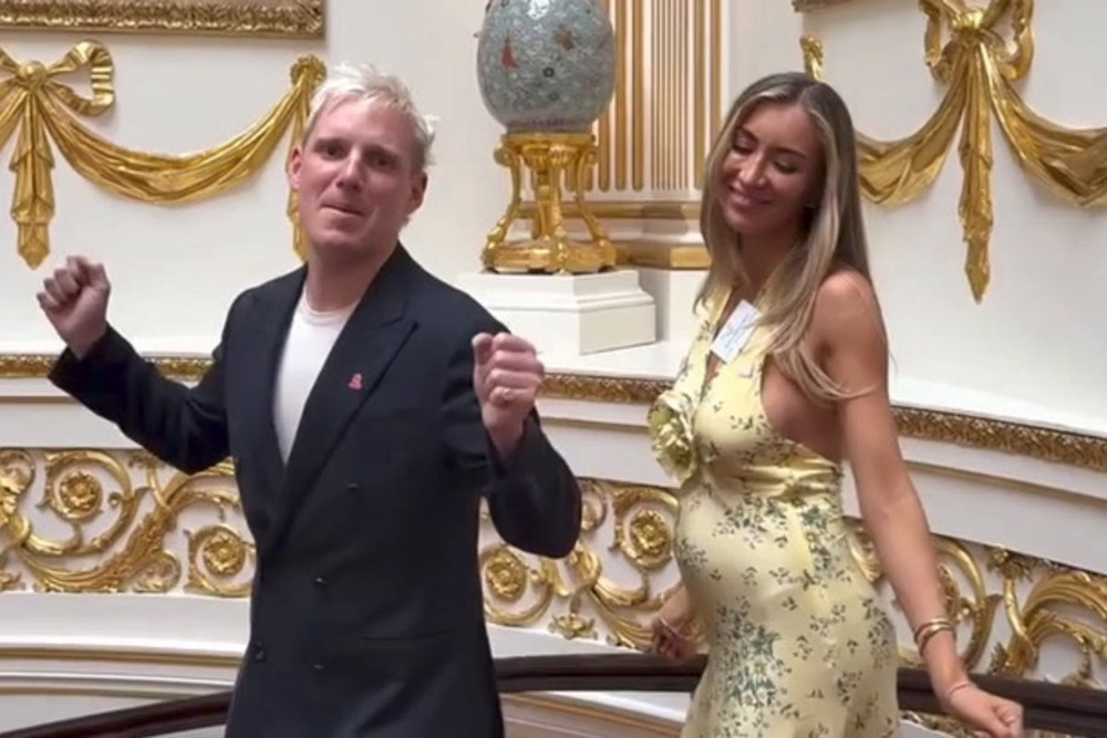 Sophie Habboo and Jamie Laing poke fun at Meghan and Harry hospital ...