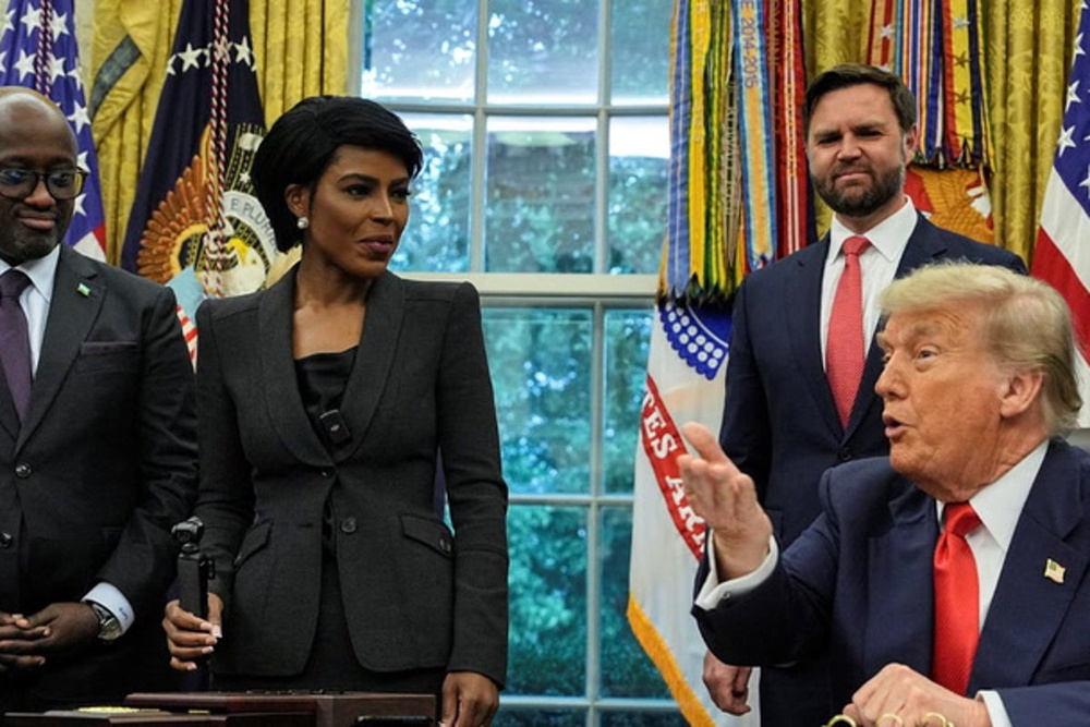 Watch Trump’s ‘awkward’ interaction with ‘beautiful’ reporter